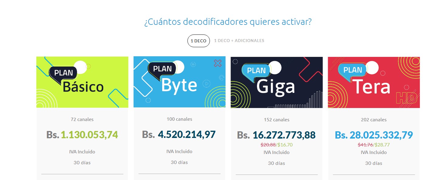 Simple TV publica nuevos precios de sus tarifas en Venezuela