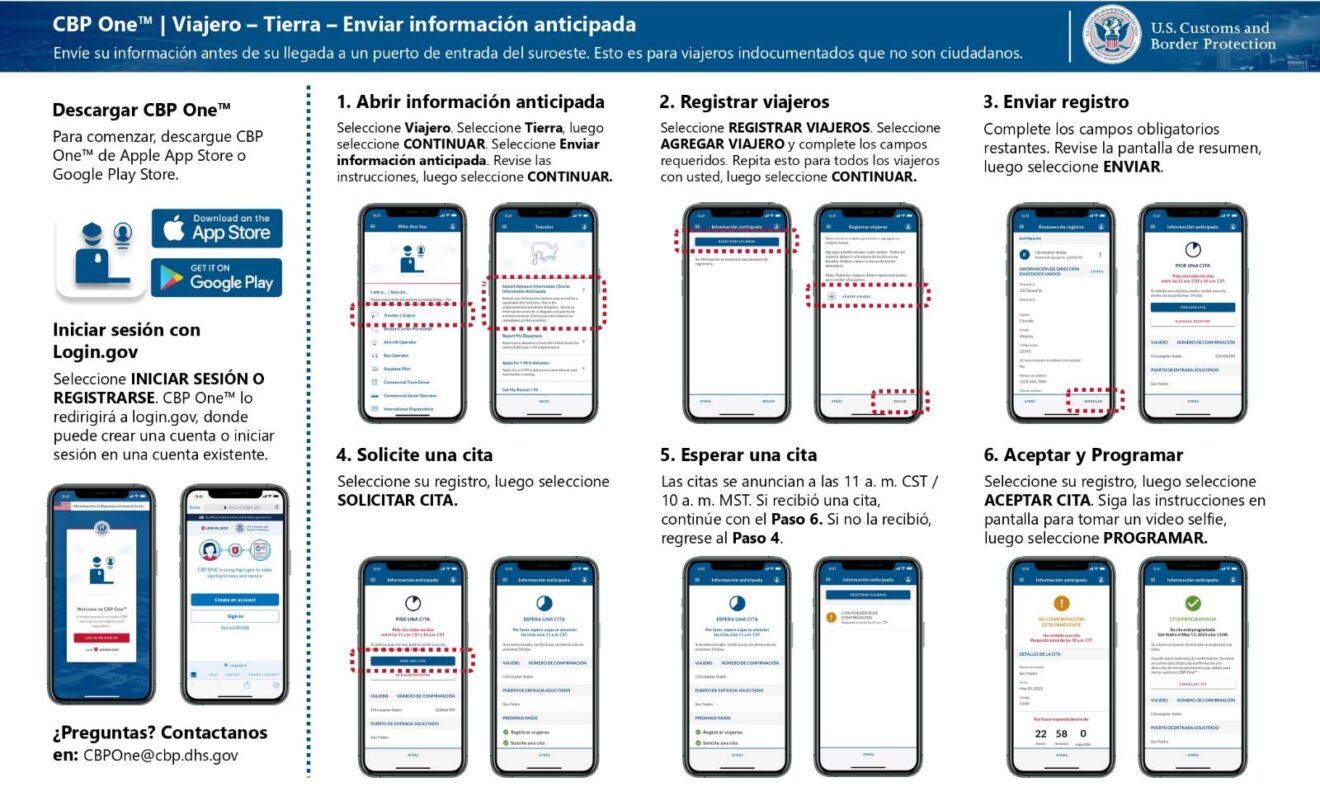 CBP One: cómo usar la aplicación para pedir asilo en EEUU