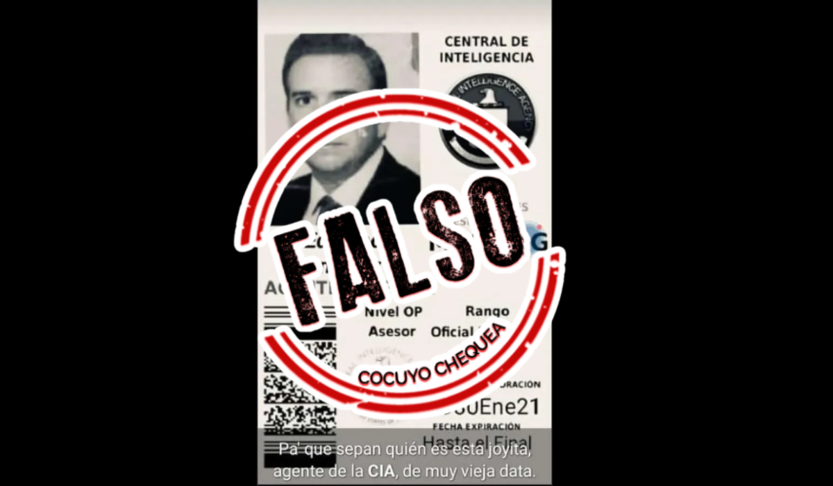 Carnet de la CIA de Edmundo González Urrutia es falso