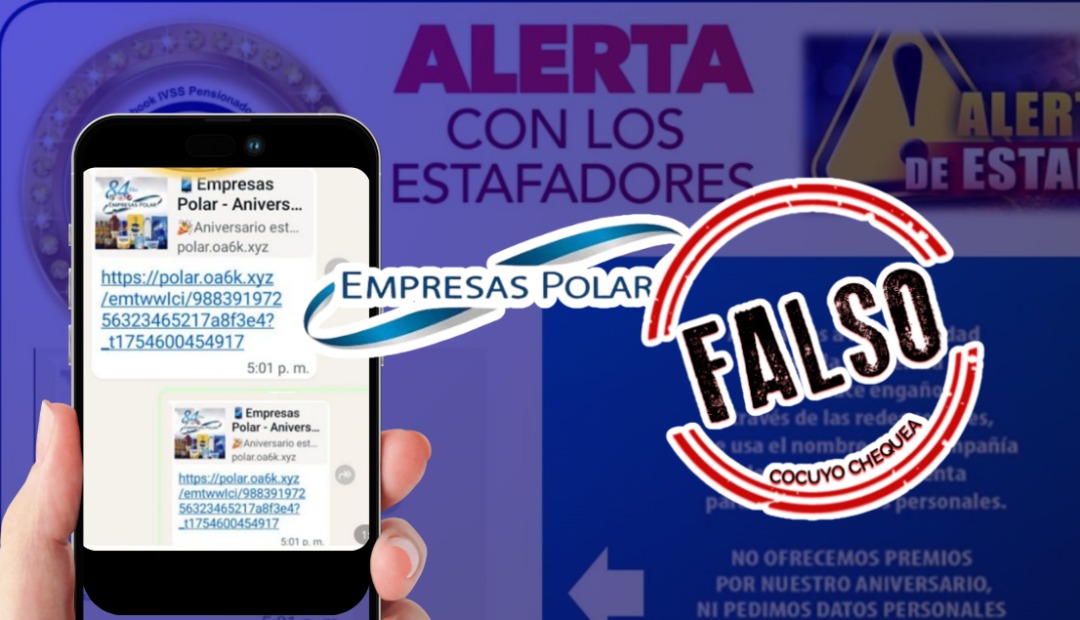 Empresas Polar no ofrece premios por su aniversario: es un intento de estafa que circula desde 2022
