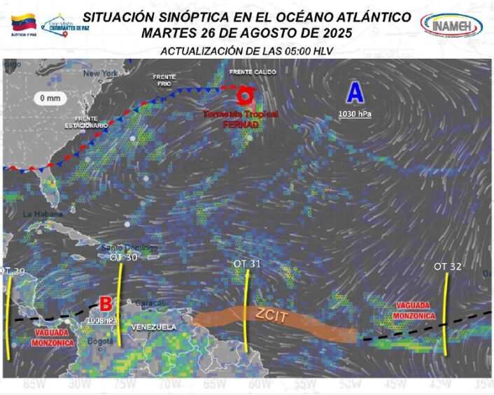 Lluvias continuarán en Venezuela este 26 de agosto, dice el Inameh - Efecto Cocuyo